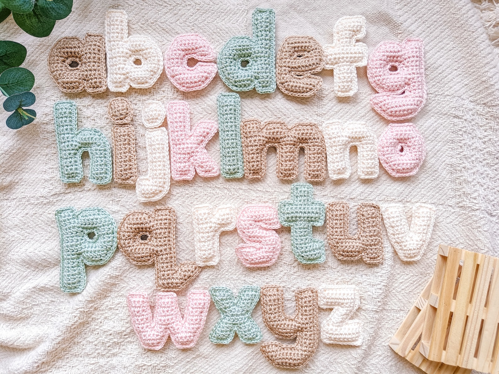 Crochet Lowercase Letters Pattern Soft Plush Letters Crochet Alphabet ...