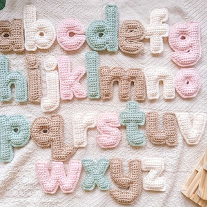 Crochet Lowercase Letters Pattern Soft Plush Letters Crochet Alphabet ...