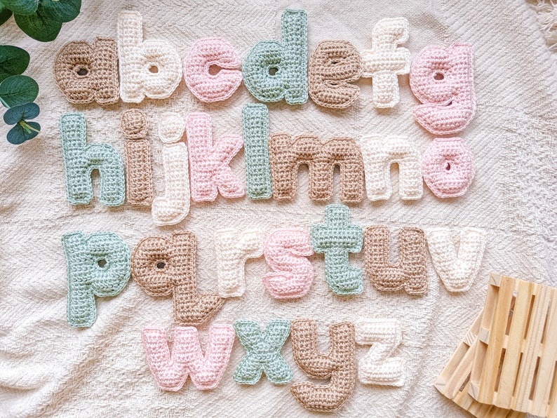 Crochet Lowercase Letters Pattern Soft Plush Letters Crochet Alphabet ...