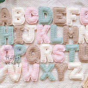 Crochet Uppercase Letters Pattern | Soft Plush Letters | Crochet ...