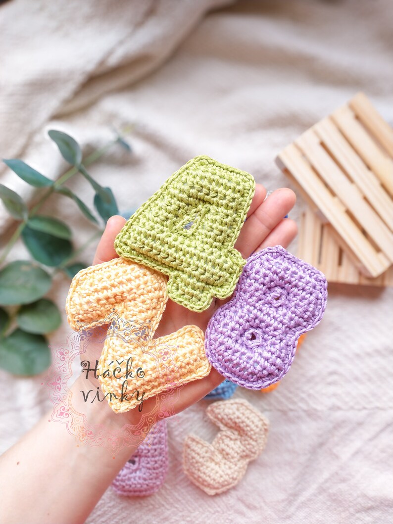 Crochet Numbers Pattern | Soft Plush Numbers | Crochet Math Signs ...