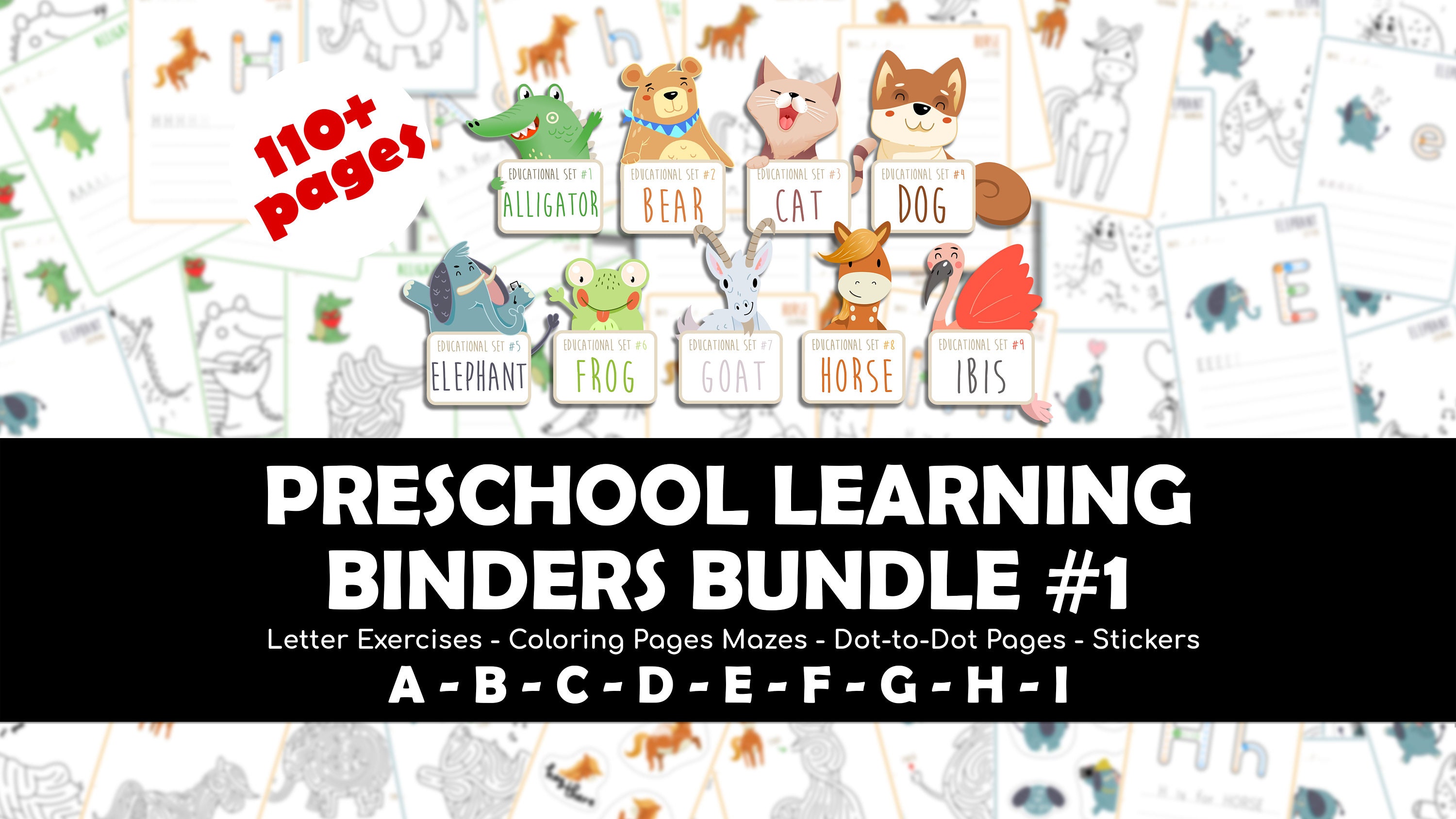 Preschool Learning Binders Bundleeducational Printable - Etsy