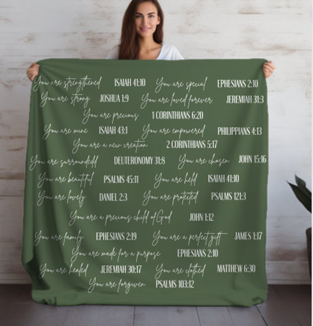You Are Promises From God Scripture Sherpa Fleece Blanket - Etsy