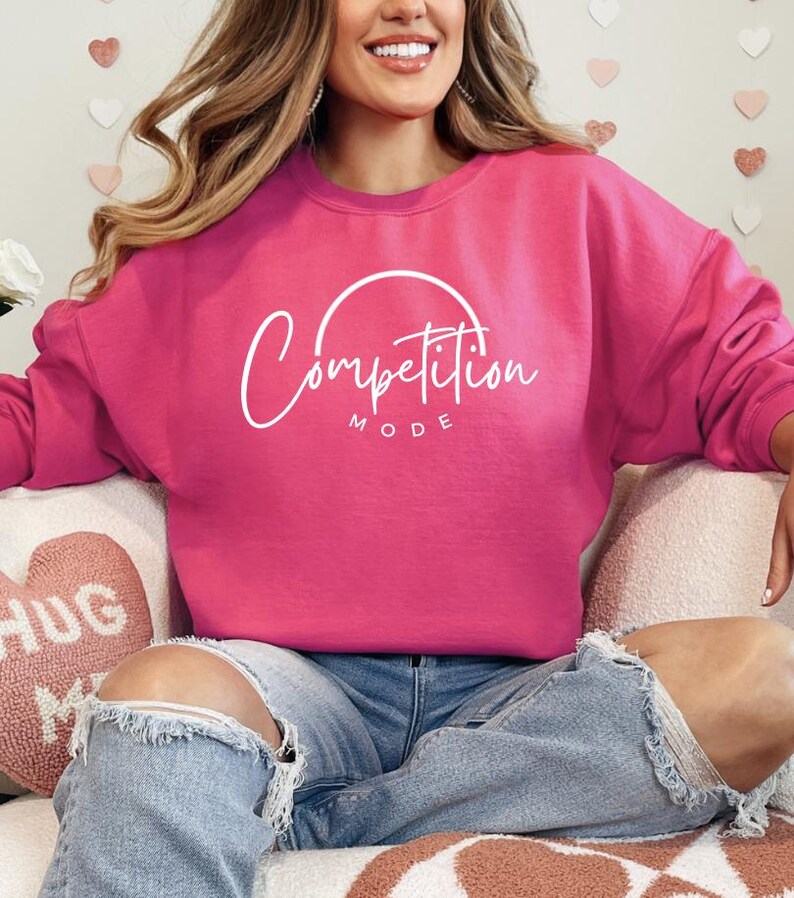 Competition Mode Circle Design Sweatshirt - Dance & Cheer Mom Gift - Etsy