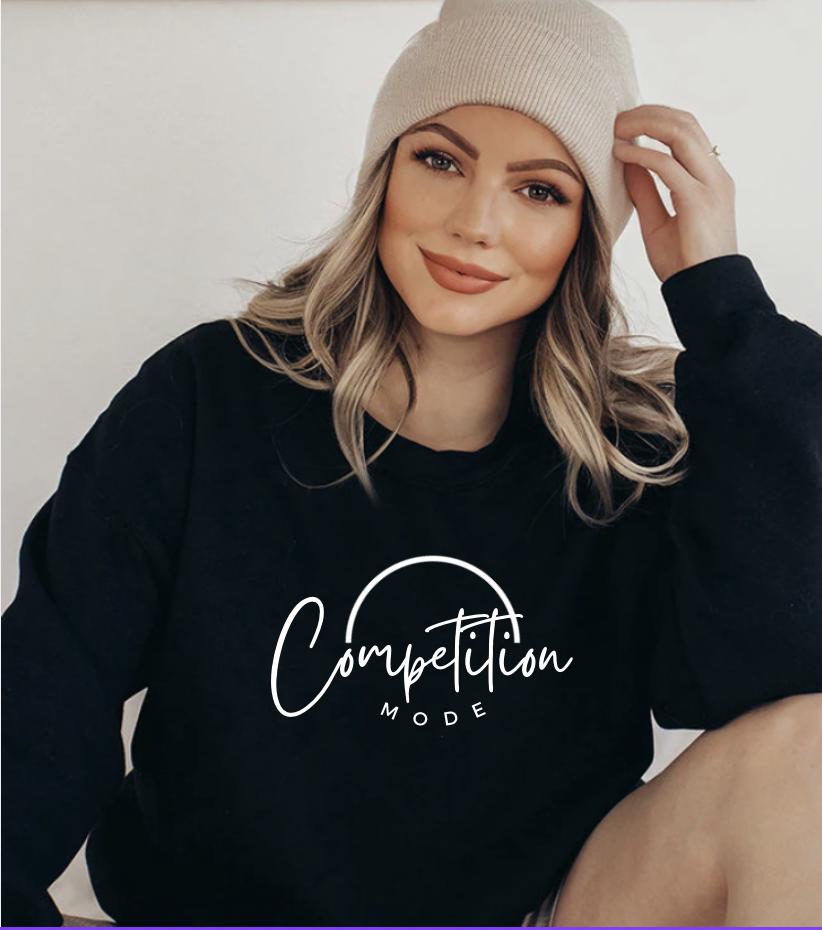 Competition Mode Circle Design Sweatshirt - Dance & Cheer Mom Gift - Etsy