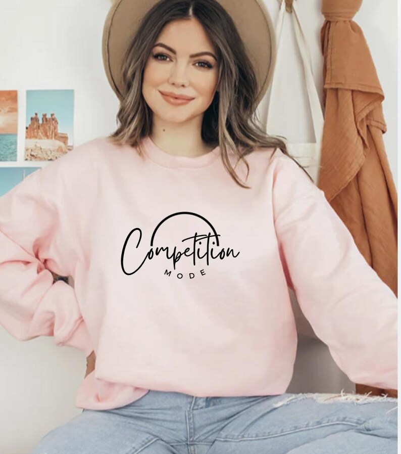 Competition Mode Circle Design Sweatshirt - Dance & Cheer Mom Gift - Etsy