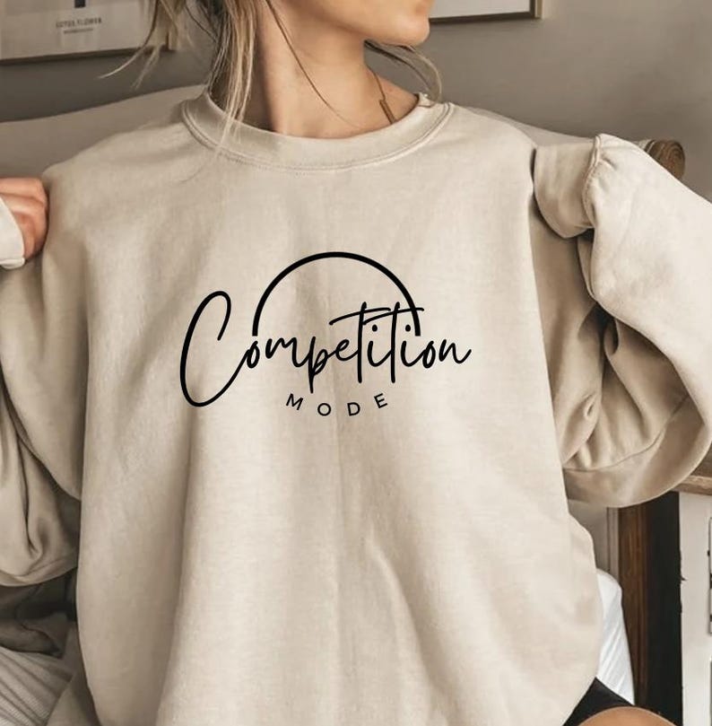 Competition Mode Circle Design Sweatshirt - Dance & Cheer Mom Gift - Etsy