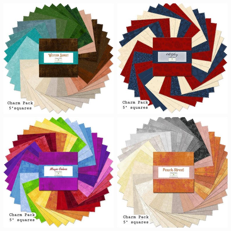 Charm Packs by Wilmington Prints & Moda - Etsy