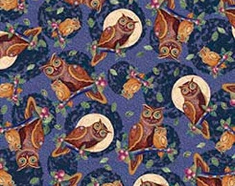 Opulent Owls Digital Quilting Treasures Fabric 36 Panel - Etsy