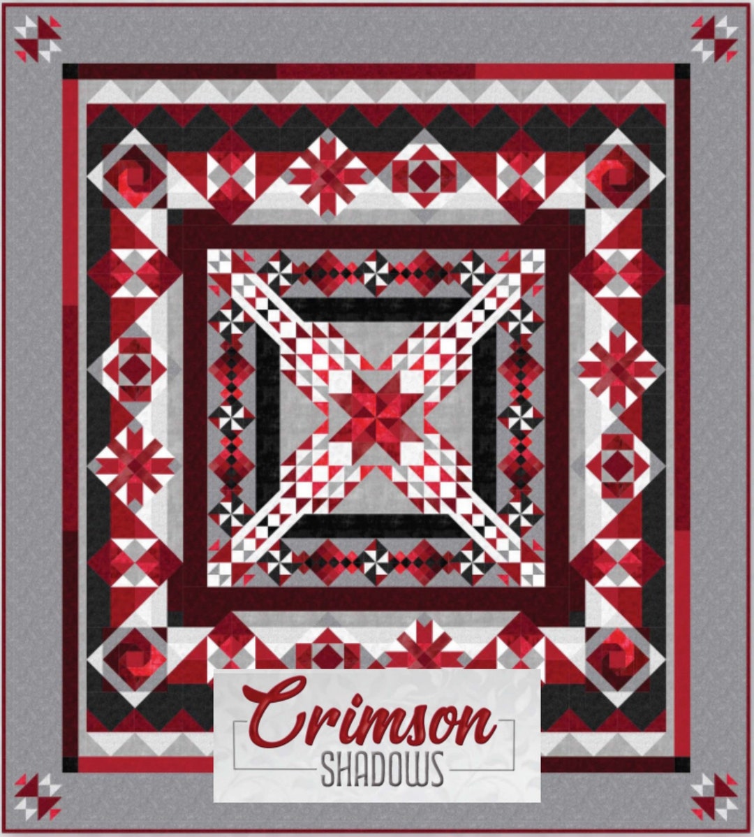 Crimson Shadows Quilt Kit - Etsy