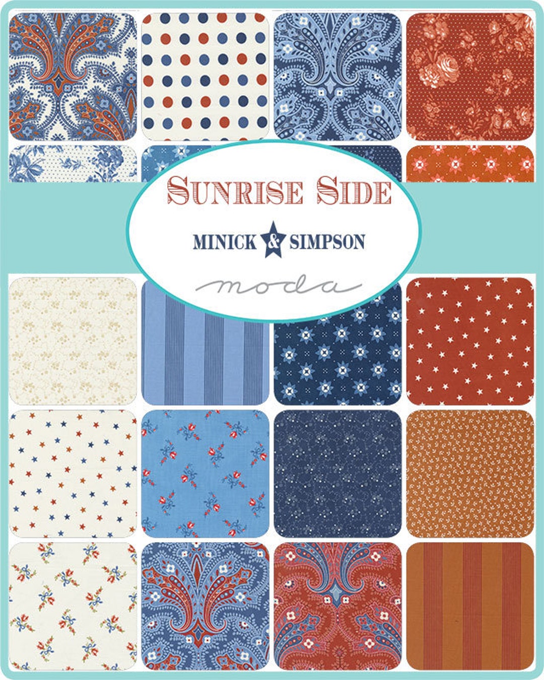 Sunrise Side Moda Cotton Fabric by Minick & Simpson - Etsy