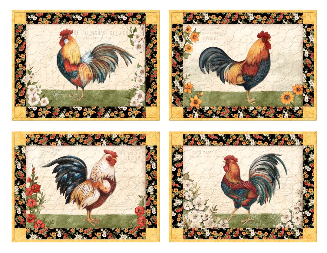 Garden Gate Roosters - Etsy
