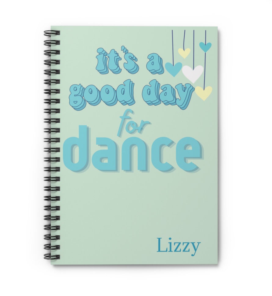 Spiral Notebook for Dancer Ruled Line Journal Dance Notebook for Child ...