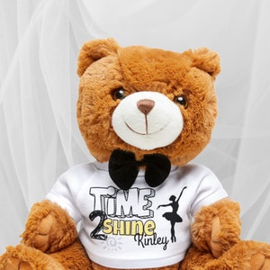 Dance Gift| Dance Stuffed Teddy Bear , Personalized With T-shirt ...