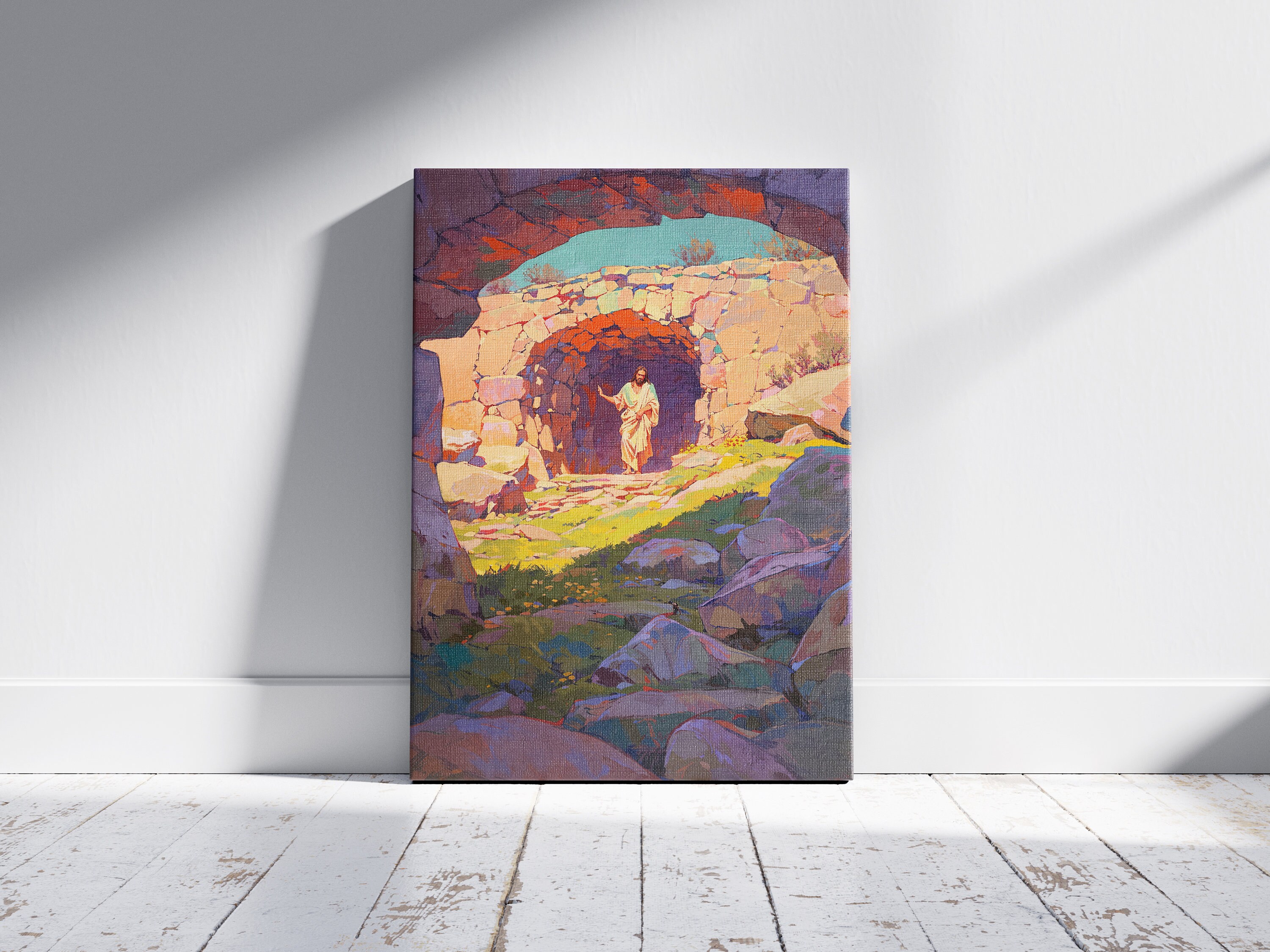 Jesus Christ Wall Art He is Risen Art Home Decor the Tomb is Empty ...