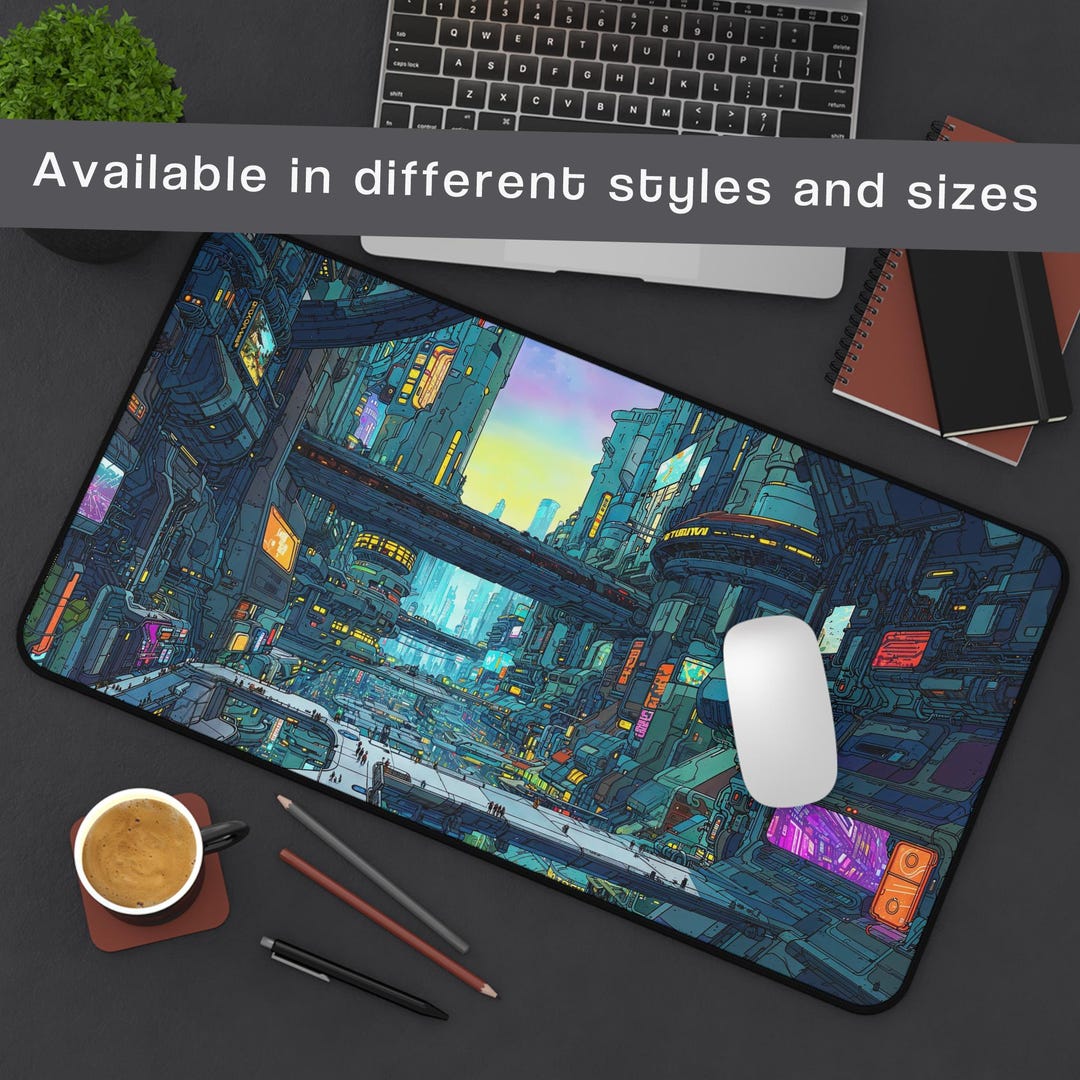Cyberpunk City Gaming Mouse Pad: TCG Playmat, DND Accessory - Etsy