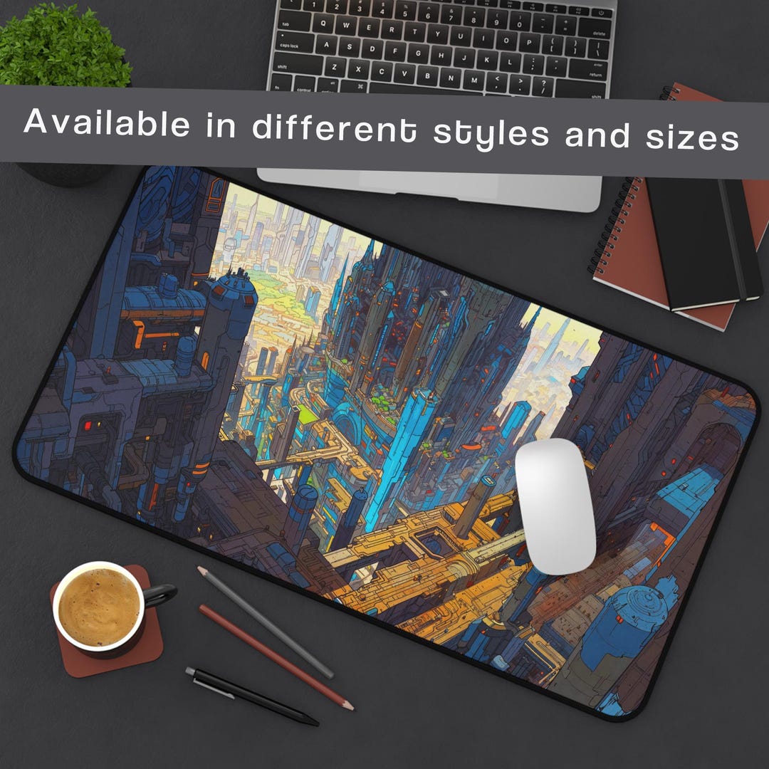 Cyberpunk City Gaming Mouse Pad: TCG Playmat, DND Accessory - Etsy