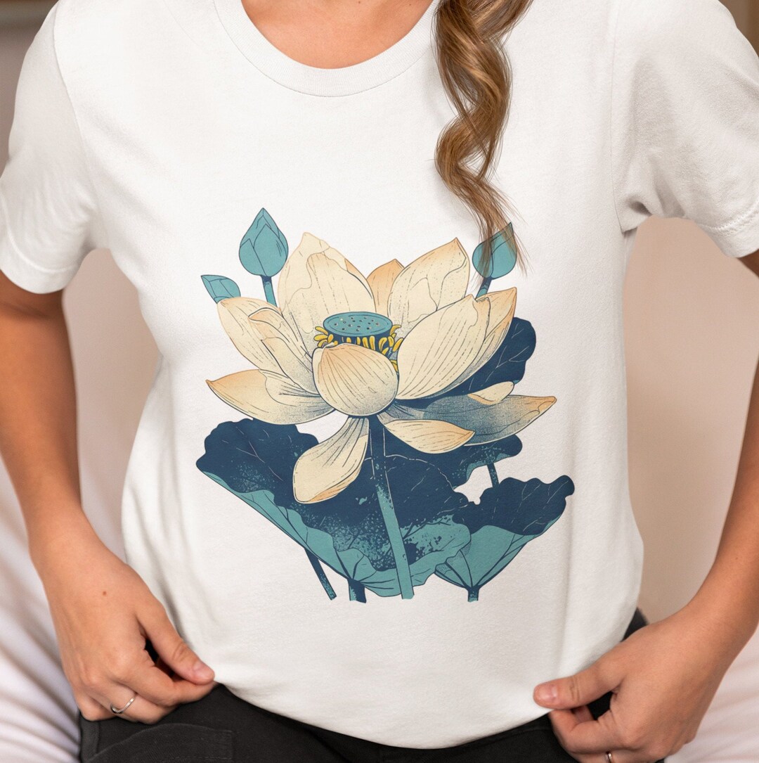 Lotus Flower Unisex Jersey Short Sleeve Tee Lotus Flower Graphic Shirt ...