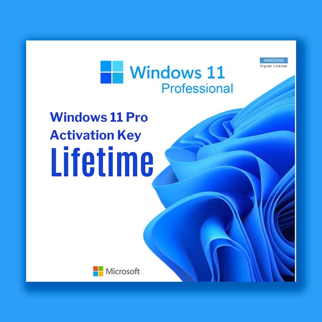 Windows 11 Key Lifetime Windows 11 Pro Activation Key Global - Etsy New ...