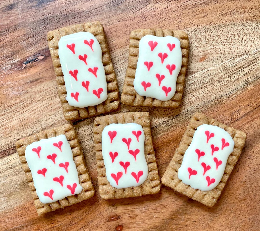 Heart Pup -tarts | Peanut Butter Dog Cookie - Etsy