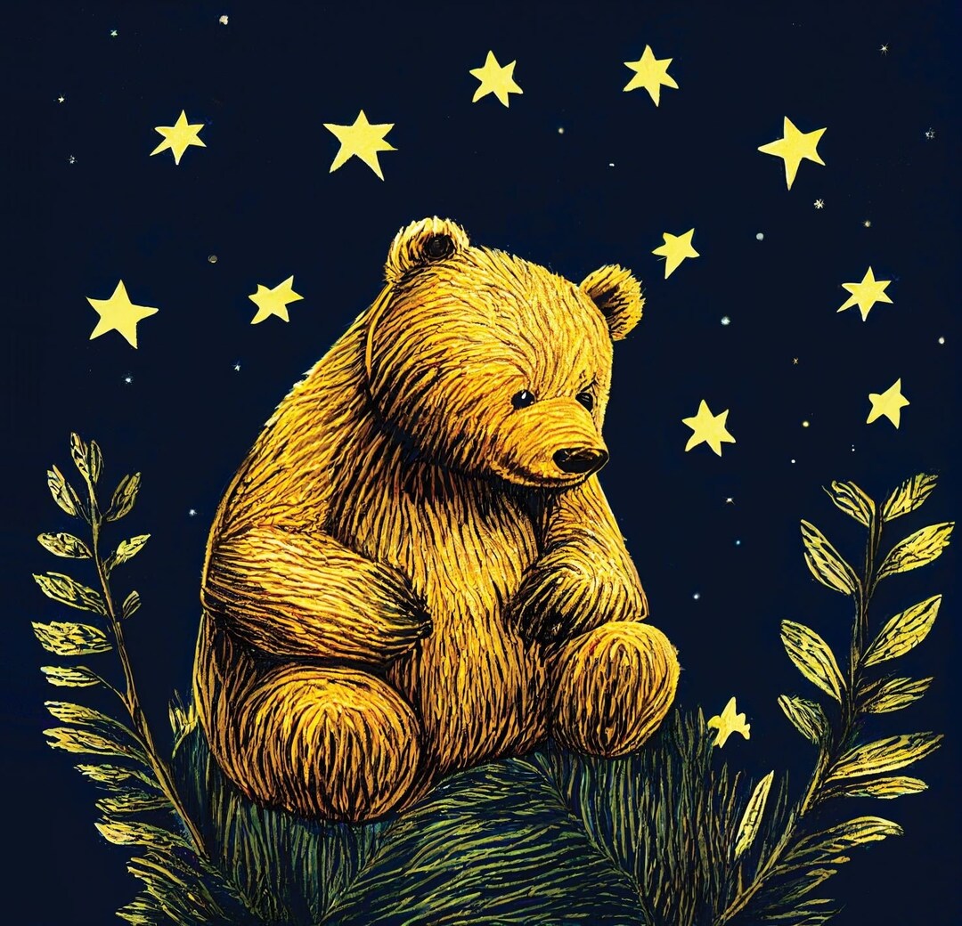 Teddy Bear Greetings Card - Etsy