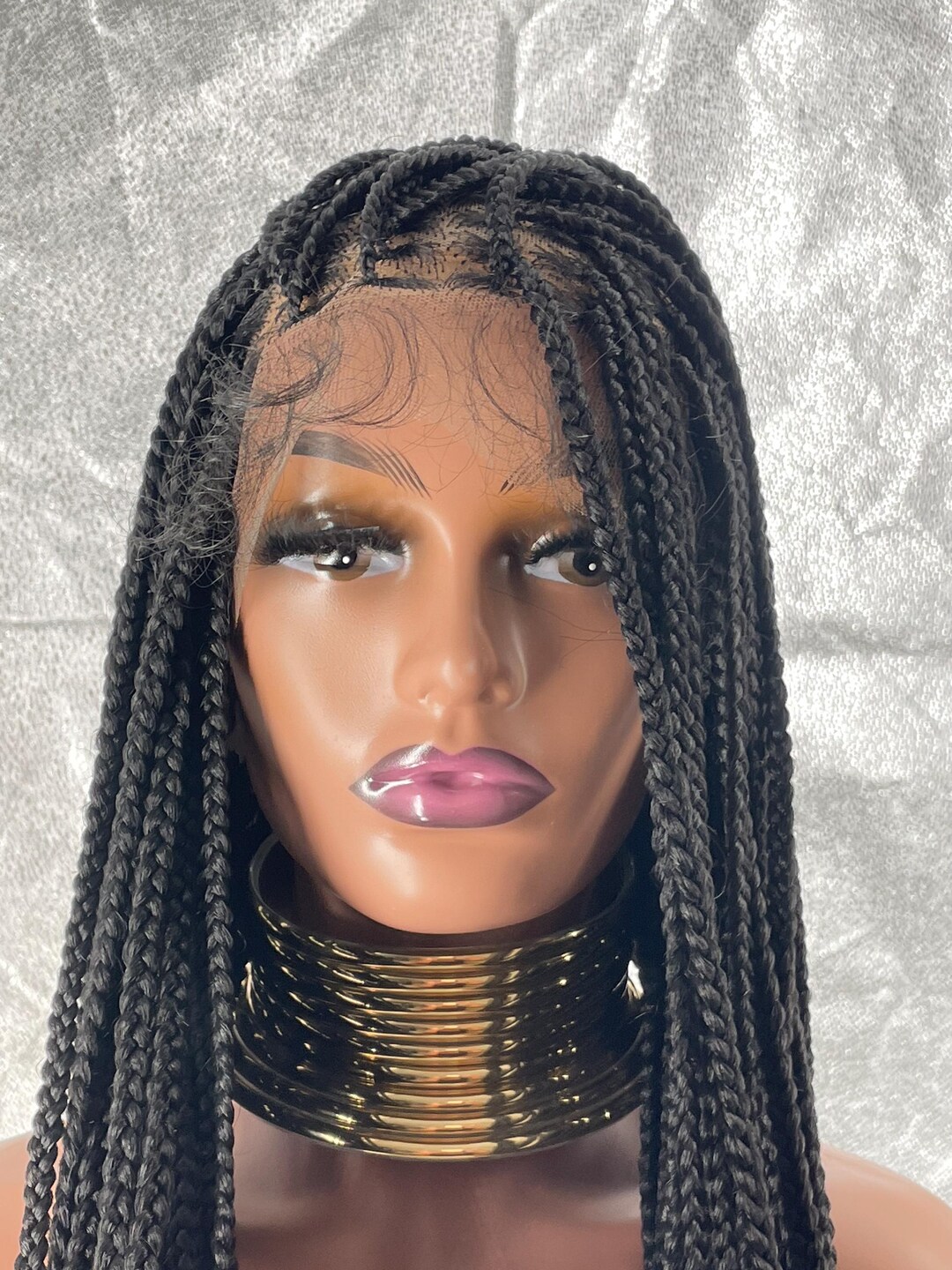 Femme-beauty Milan HD Knotless Full Lace Box Braid Wig Black - Etsy