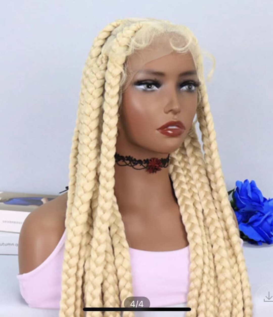 BIG Jumbo 613 Full Knotless Box Braid Wig - Etsy