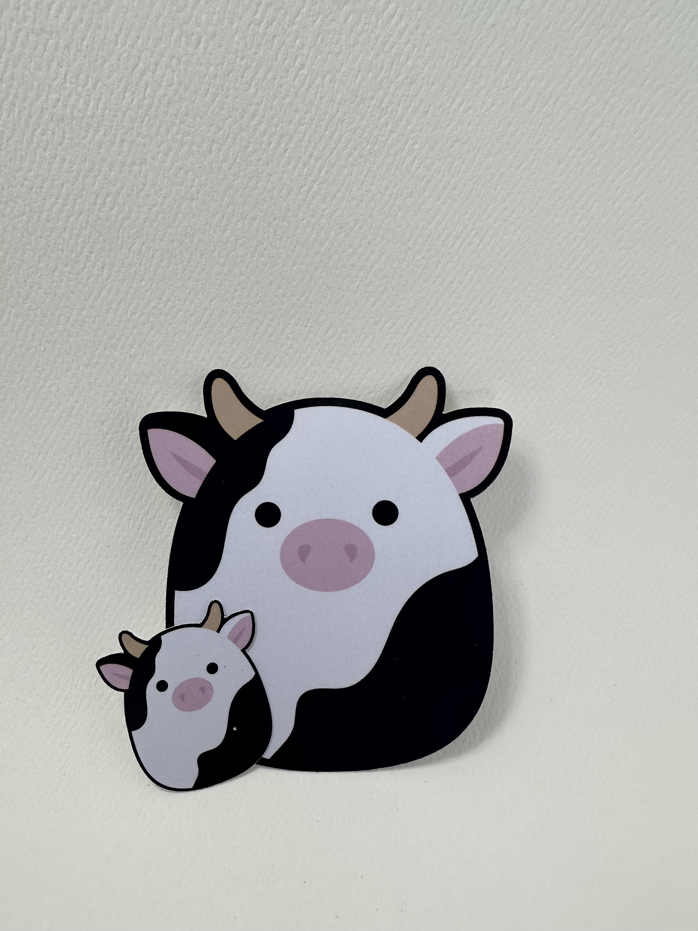 Squishmallow Vinyl Sticker Decal Set of Medium and Large Fox , Cow or ...