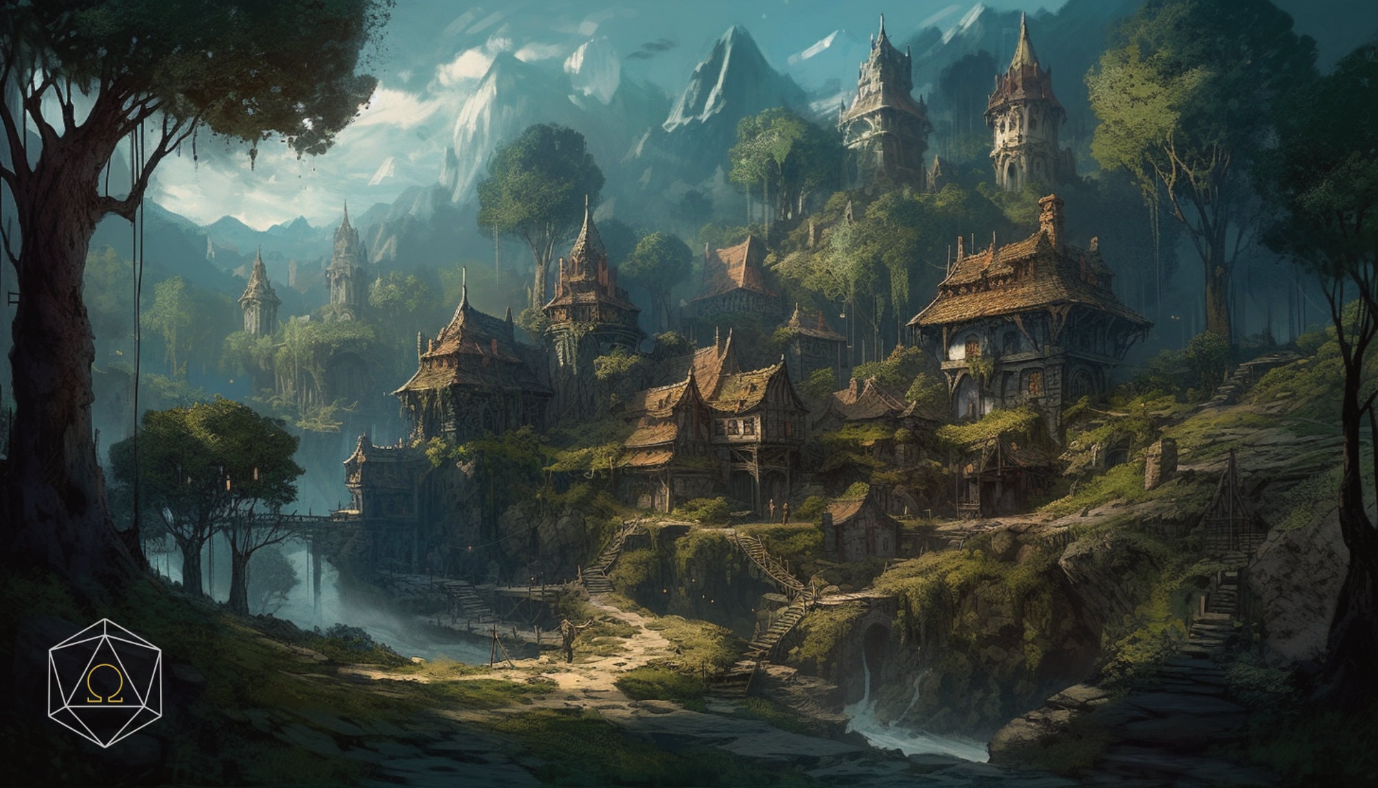 Fantasy Village Tree