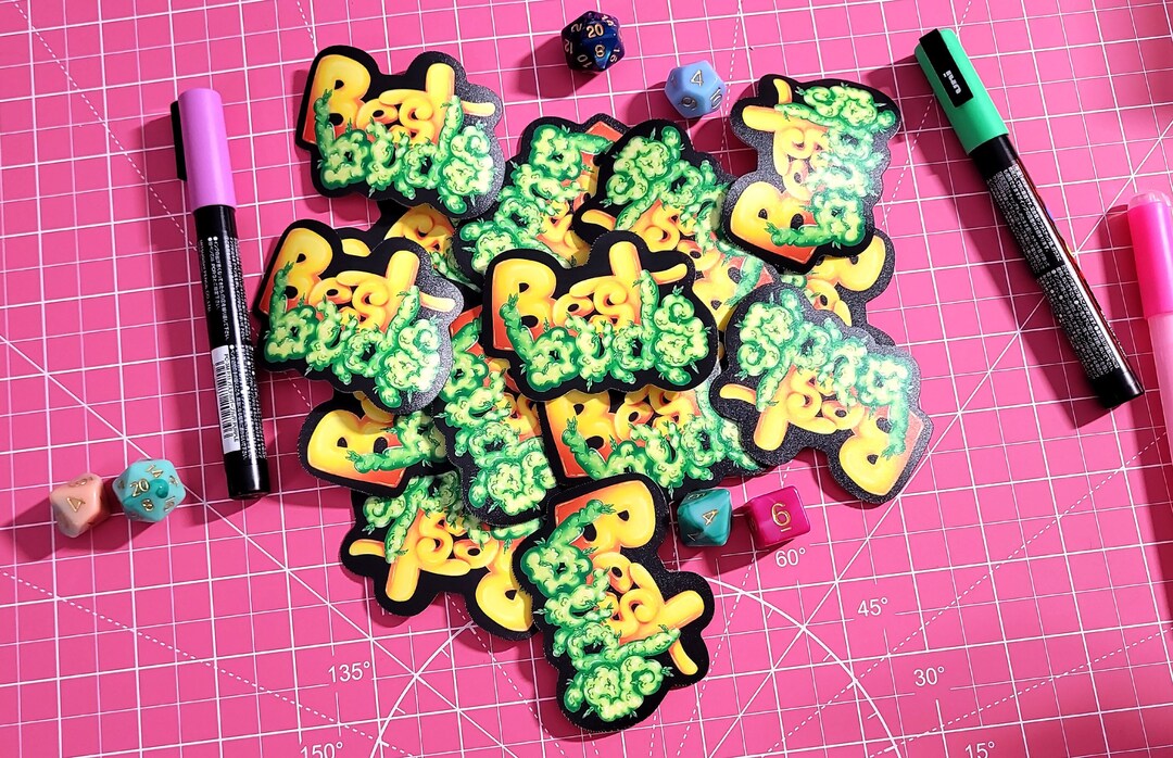 Best Buds Weed Matte Vinyl Sticker Friend Marijuana Gift Cannabis 420 ...