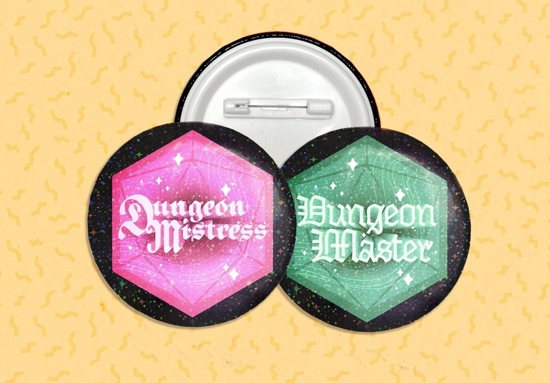 Holographic Dungeon Master/mistress Pinback Buttons: TTRPG Nerd Gift - Etsy