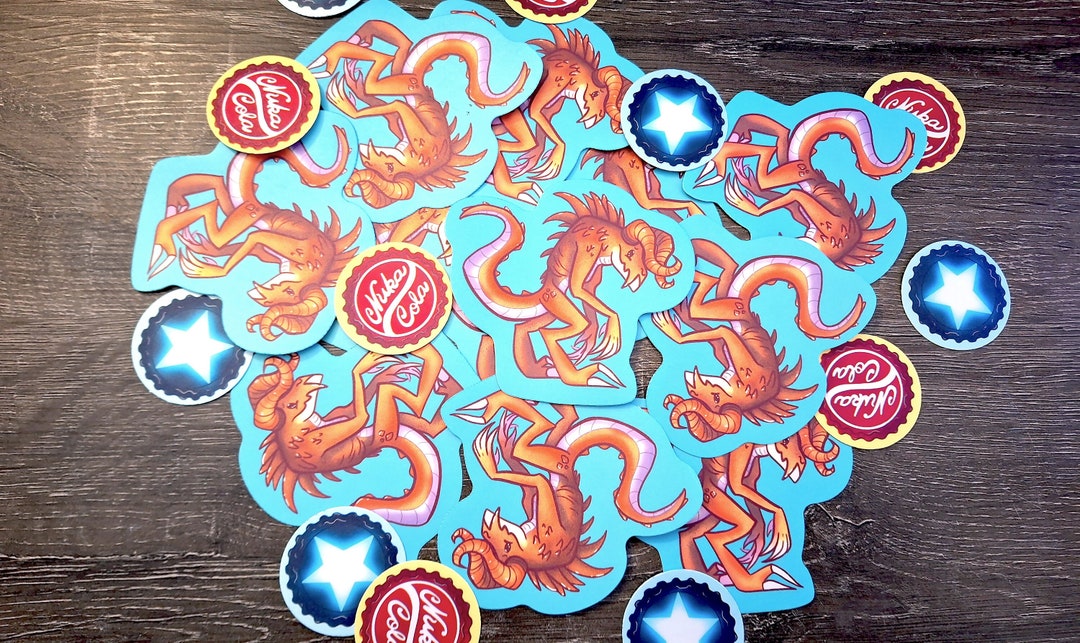 Monster Deathclaw Matte Vinyl Sticker | Gamer Gift | Gaming Decoration ...