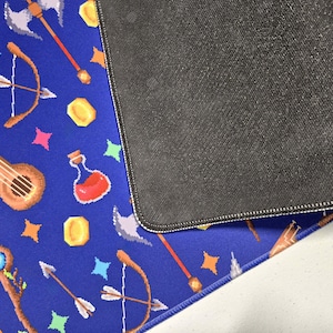 Pixel Fantasy Weapons Arcade Carpet Desk Mat | Gamer Girl | Cozy Gaming ...