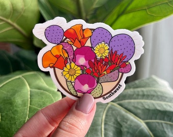 Midwest Native Wildflower Sticker - Etsy