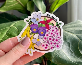 Midwest Native Wildflower Sticker - Etsy