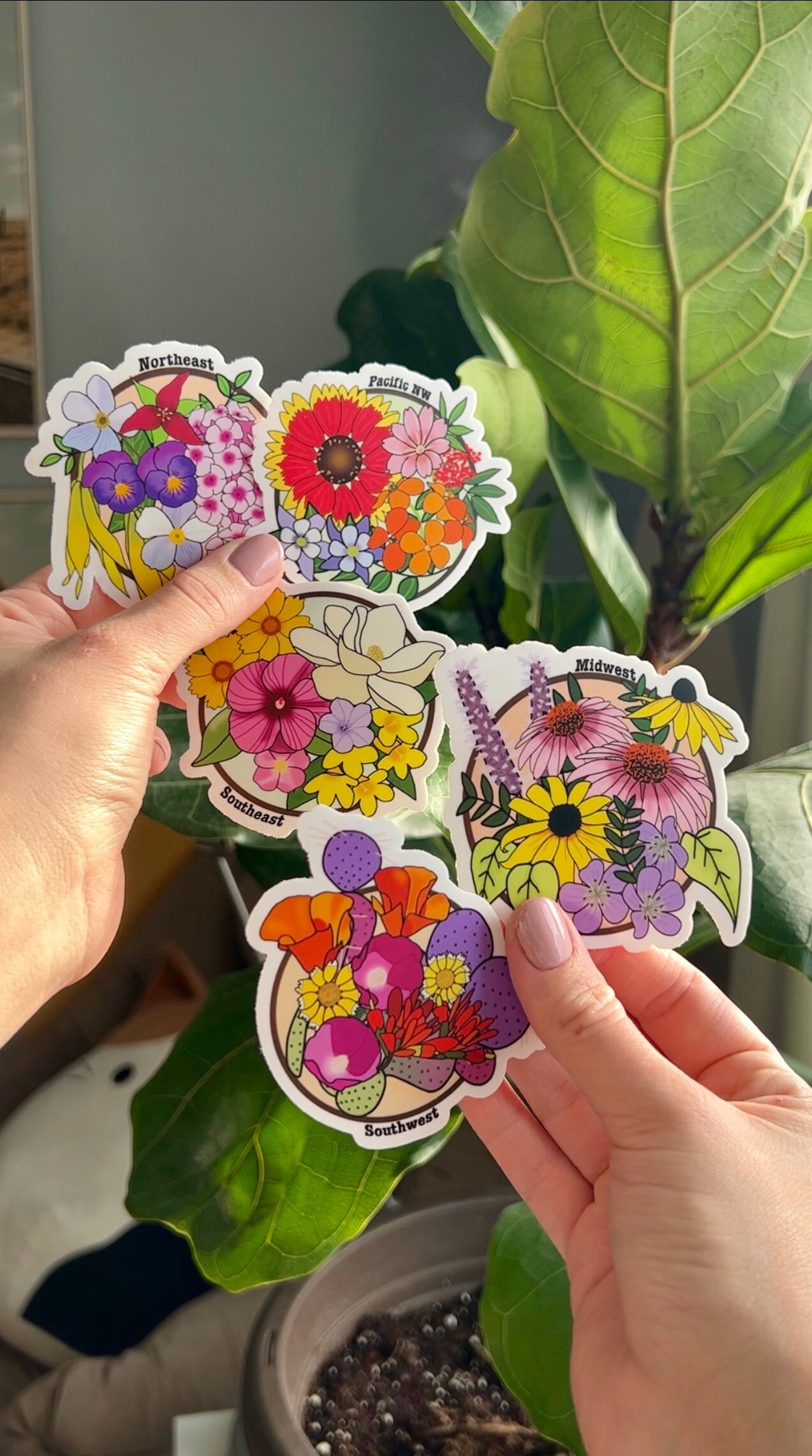 5 Native Wildlife Sticker Collection - Etsy