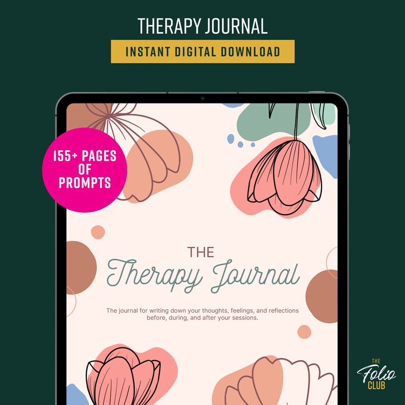 Digital Therapy Journal, Journal Prompt, Journal Template, Journal ...