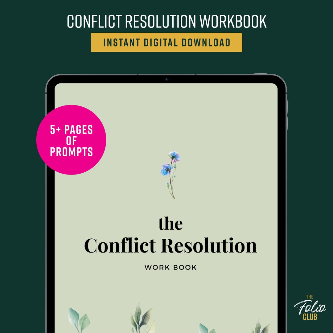 Conflict Resolution Workbook, Daily Planner, Digital Planner, Instant ...