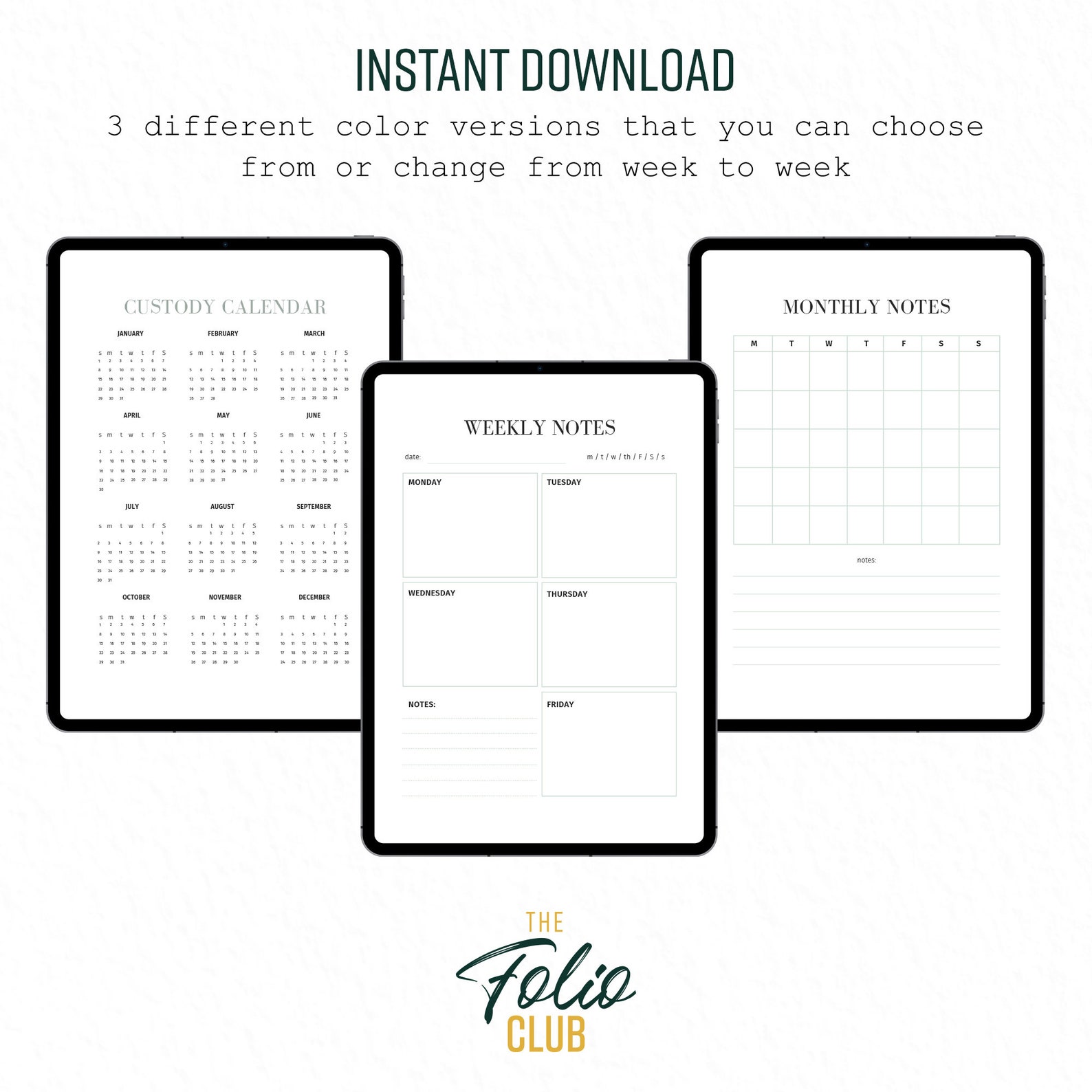 Child Custody Planner, Digital Download, Parent Planner, Divorce ...