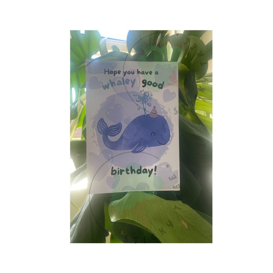Custom Whaley Good Birthday Card personalisation Available - Etsy