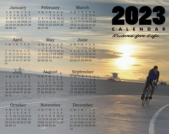 2023 Bike Theme - Year at A Glance Photo Calendar. - Etsy