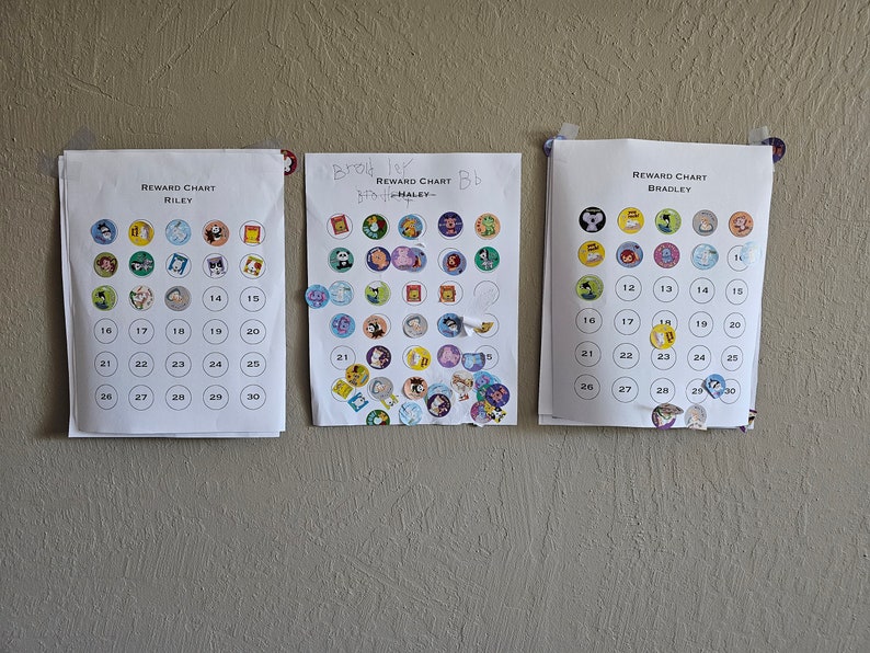 Printable Reward Chart for Kids, Rewards Chart, Goal Tracker, Toddler ...
