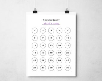 Printable Reward Chart for Kids, Mermaid Goal Tracker, Toddler Potty ...