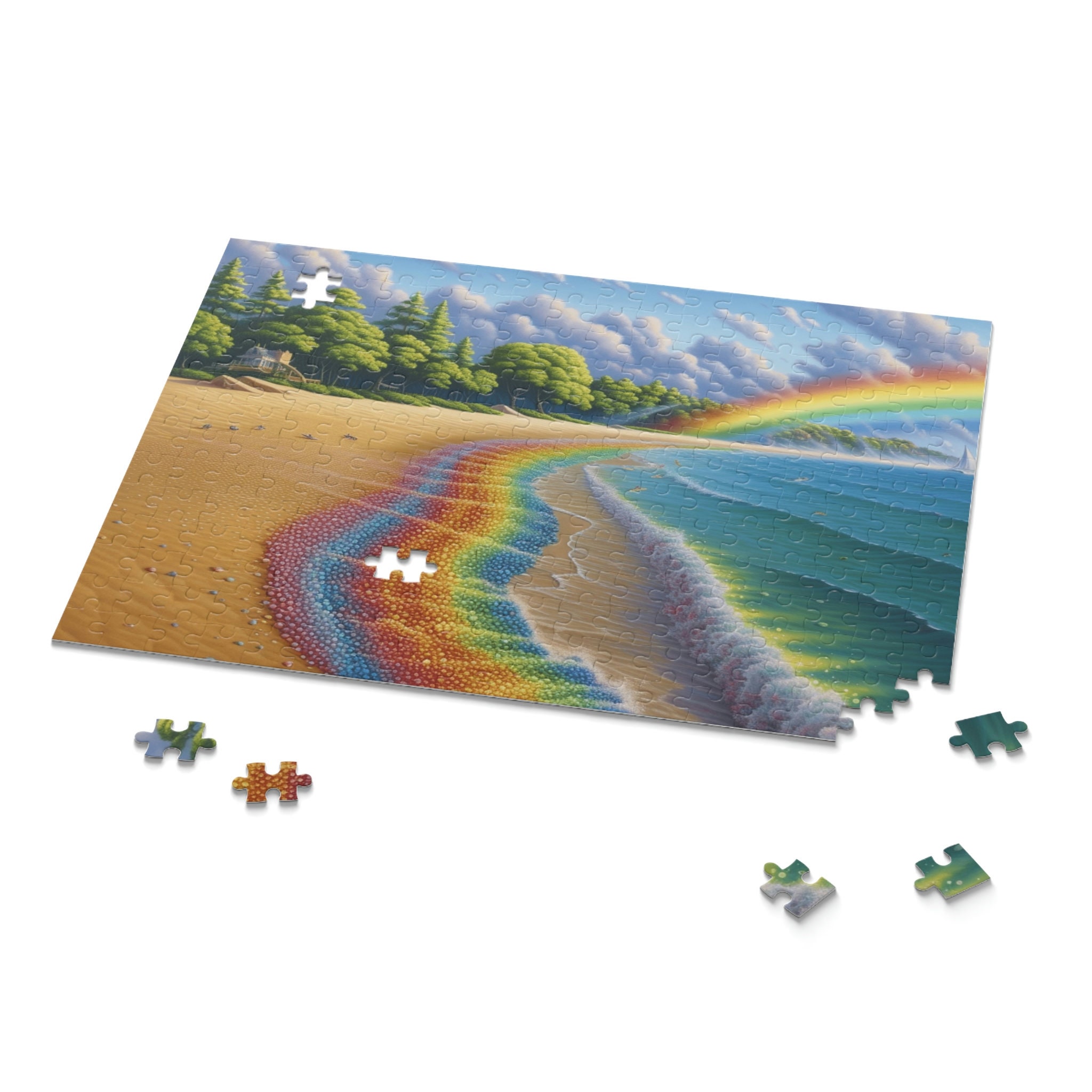 Rainbow Sprinkles Beach Puzzle: Piece Together a Sweet Escape With Our ...
