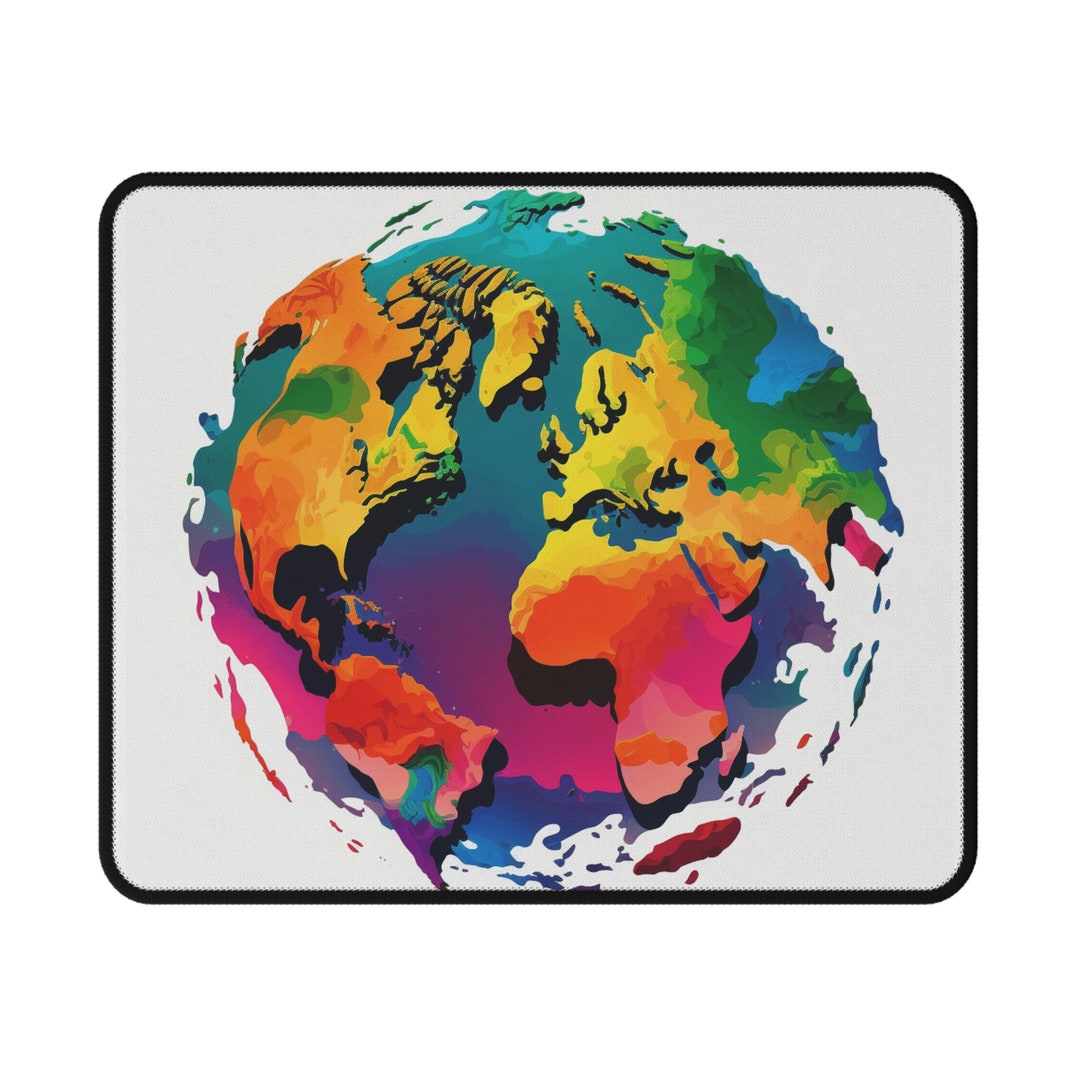 Rainbow World Mouse Pad: Add a Splash of Color to Your Desk With Our ...