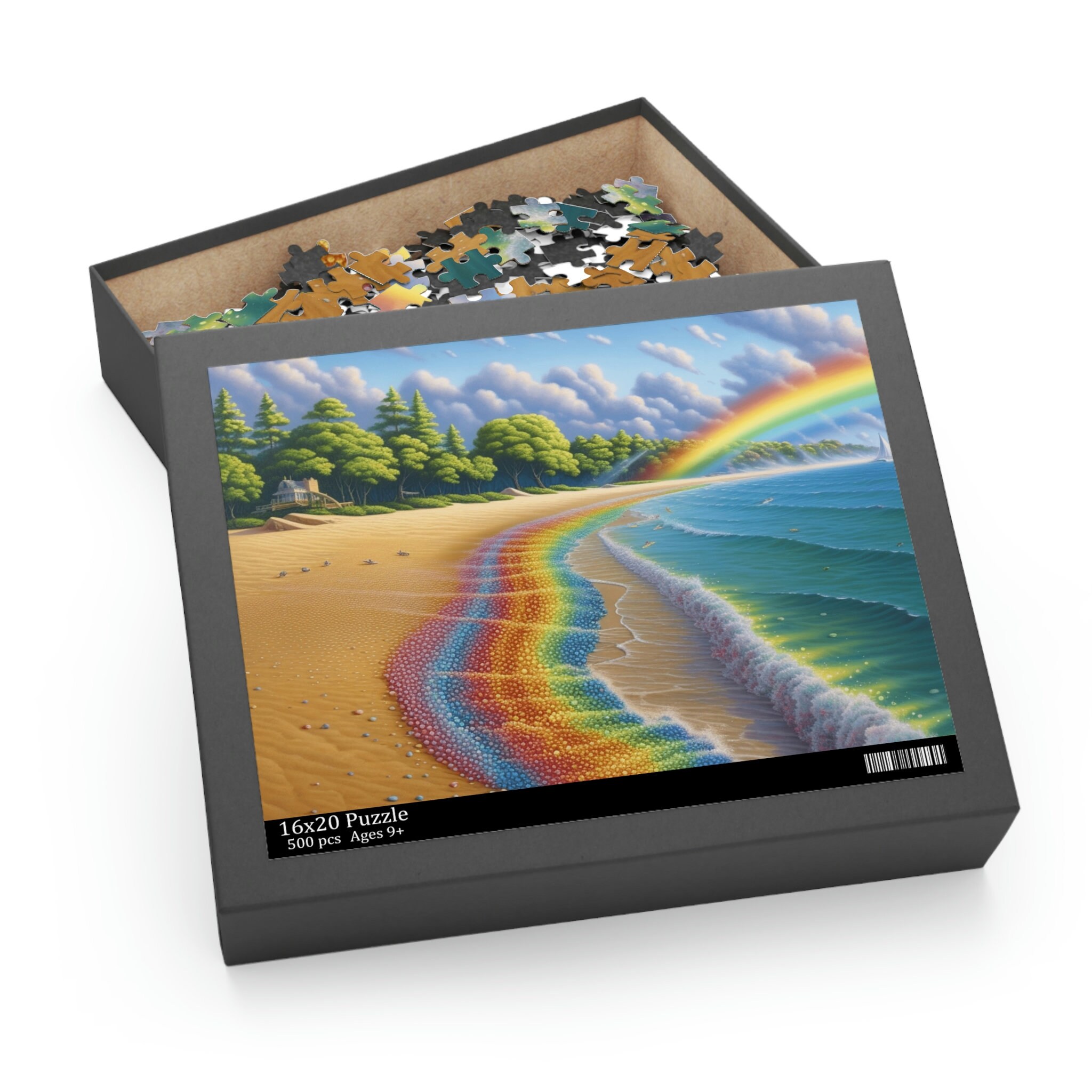 Rainbow Sprinkles Beach Puzzle: Piece Together a Sweet Escape With Our ...