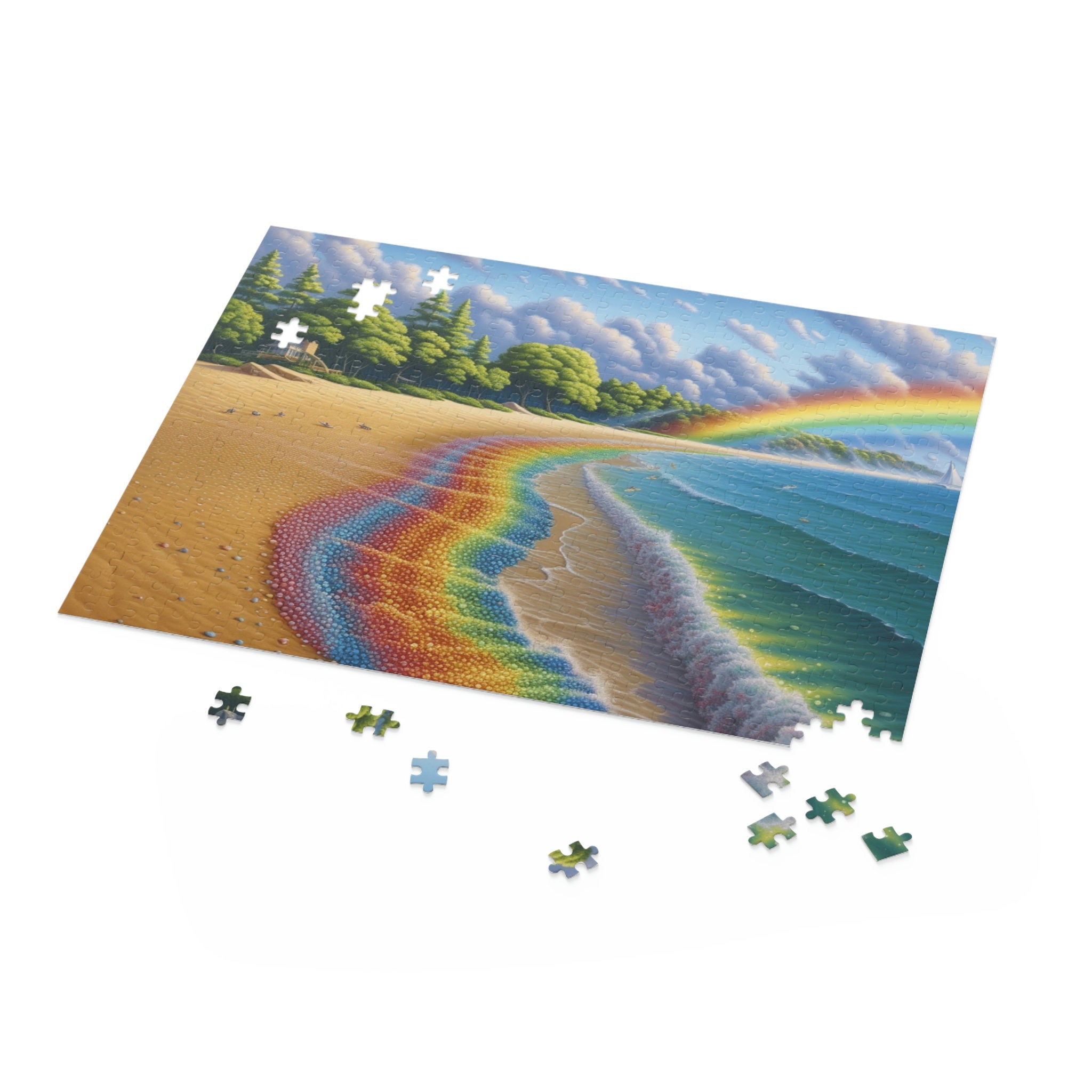 Rainbow Sprinkles Beach Puzzle: Piece Together a Sweet Escape With Our ...