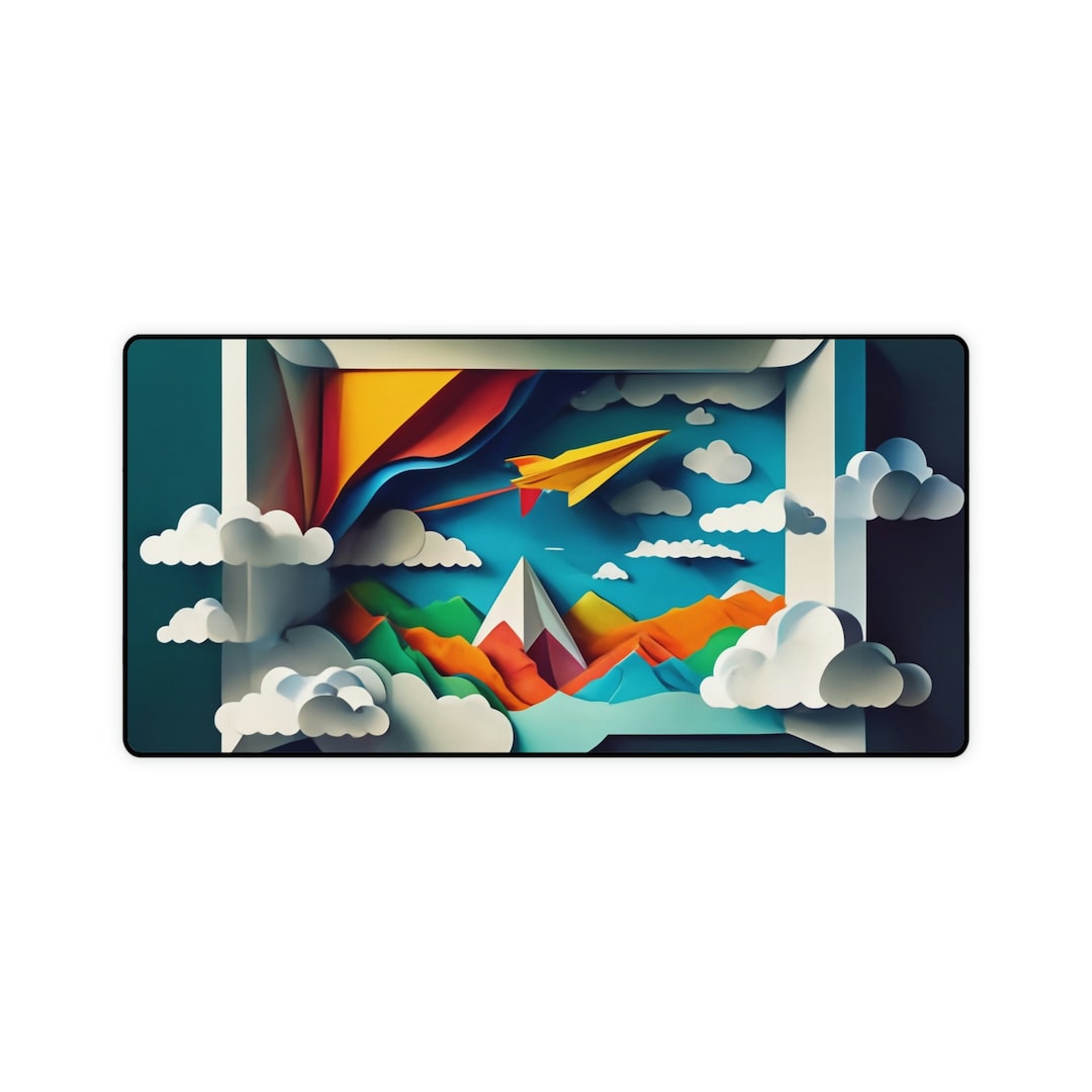 Take Your Desk to New Heights With Our Paper Airplane Desk Mat ...