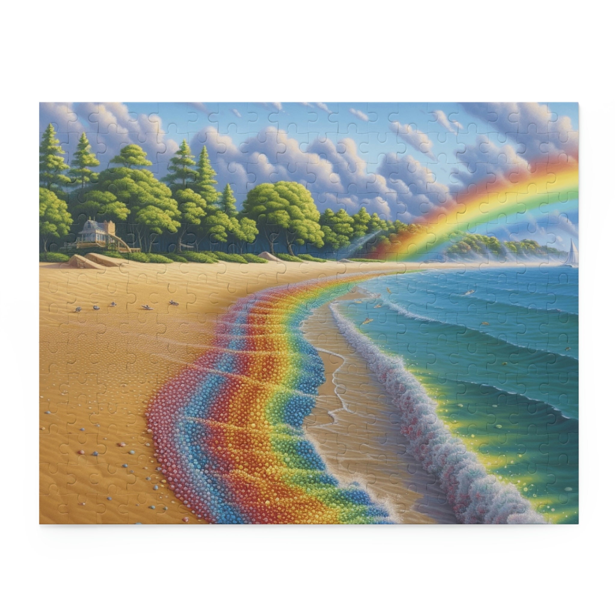 Rainbow Sprinkles Beach Puzzle: Piece Together a Sweet Escape With Our ...