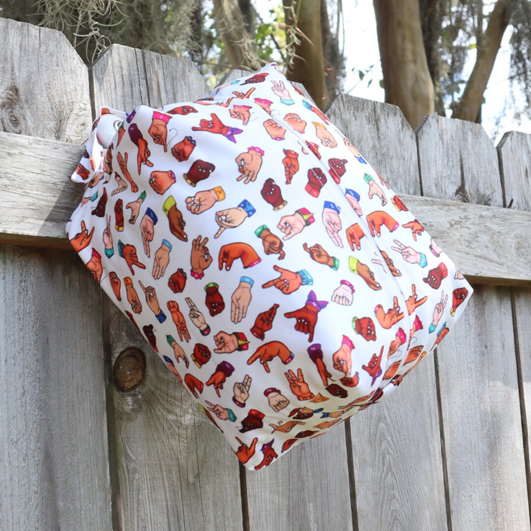 ASL Alphabet - Your Choice Excursion Bag OR Travel Pouch | Sign ...